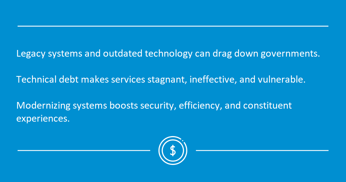 Managing Technical Debt for local governments